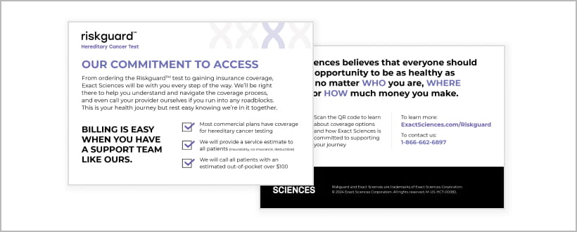 Riskguard® hereditary cancer test provider info | Exact Sciences